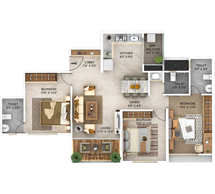 Majestique - 2, 3 & 4 BHK Luxury Homes at Paud Road, Kothrud Pune